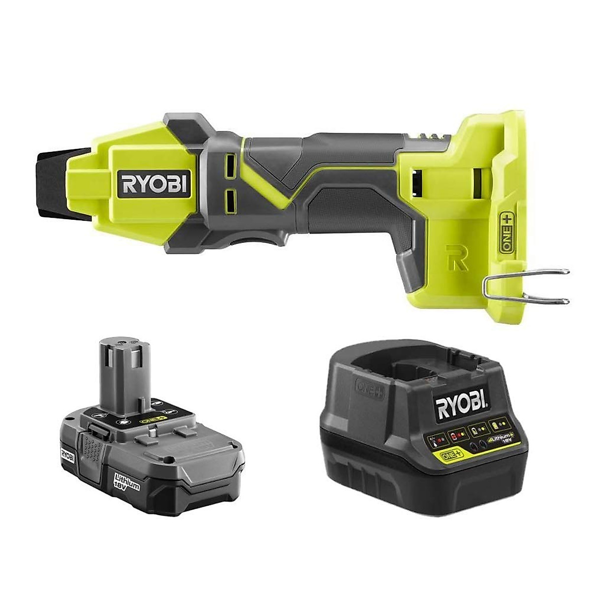 18-Volt Cordless PEX Tubing Clamp Tool Kit by Ryobi (No Retail Packaging, Bulk Packaged)