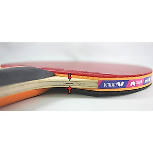 Butterfly Nakama S-5 Table Tennis Racket - Carbon Blade - Pan Asia 2.1mm Rubbers - ITTF Approved
