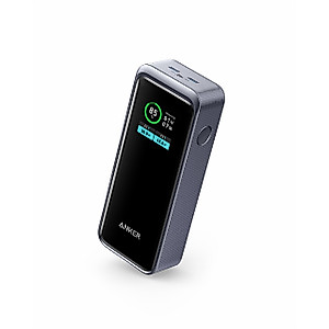 Anker Prime Power Bank, 12,000 mAh 2-Port Portable Charger with 130W Output, Smart Digital Display, Compatible with iPhone 15/14/13 Series, MacBook, Dell