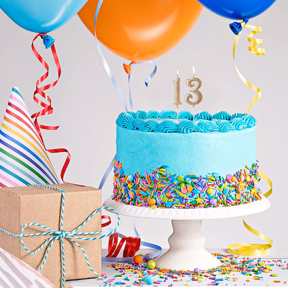 Champagne Gold 11th & 1st Number Birthday Candles for Cake Topper, Number 11 1 First Glitter Premium Candle Party Anniversary Celebration Decoration for Kids Women or Men