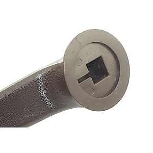 AUXPhome Universal Brown Plastic Sofa Chair Recliner Release Pull Handle Replacement Parts, 5/8" Lever Square Hole Foot Rest Release Right/Left Hand，fits More Brands Recliner Handle and Furniture