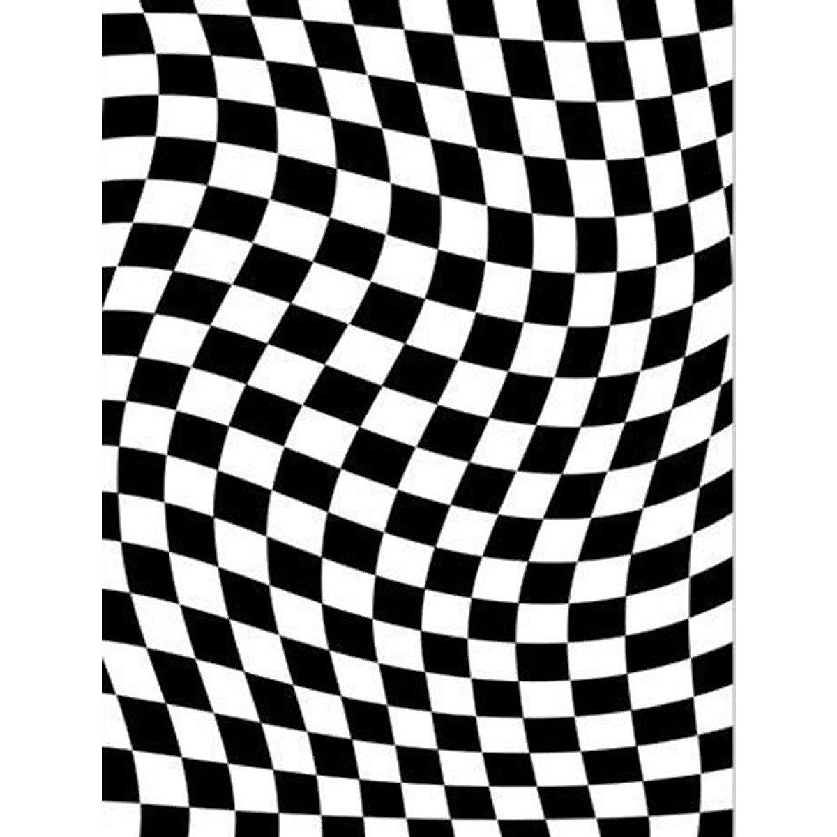 Black and White Moroccan Checkered Area Rug for Living Room 3x5ft Small Kitchen Runner Rugs Durable Bathmat Laundry Mat Machine Washable Home Office Carpet