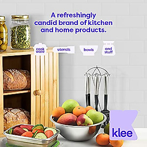 Klee Wooden Bread Box | Bamboo Bread Holder | Corner Bread Keeper Storage Box, Fully Assembled