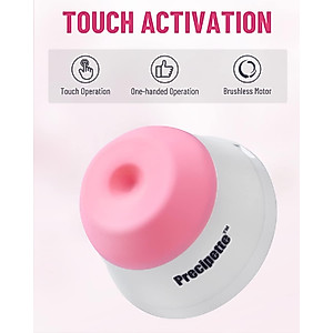 PRECIPETTE Vortex Paint Mixer, 4000rpm Mini Hobby Paint Shaker, with Replaceable Silicone Cap, 100pcs Mixing Balls, for Lab Miniature Paints Acrylic Nail Polish