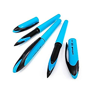 Uni-Ball AIR Micro - 0.5mm Fine Rollerball - Blue Ink - Light Blue Barrel - 6 Pack