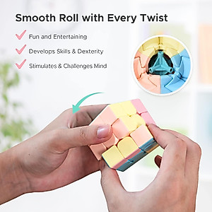 FOOZZILLA Speed Cube 3x3 for Kids and Adults – Productivity Cube with 6 Bright Colors – Fun and Entertaining – Develops Skills, Dexterity – Stimulates and Challenges Mind