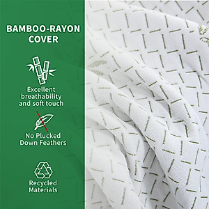 Dyonery 8 Inch Twin XL Memory Foam Mattress, Cooling Green Tea Gel Mattress in a Box, Rayon Mattress for Breathable Sleep, Made in USA, Certipur-Us Certified, Medium Mattress, 38x80x8”