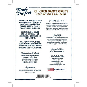 New Country Organics | Flock Perfect Chicken Dance Grubs for Chickens | 3.5 lbs