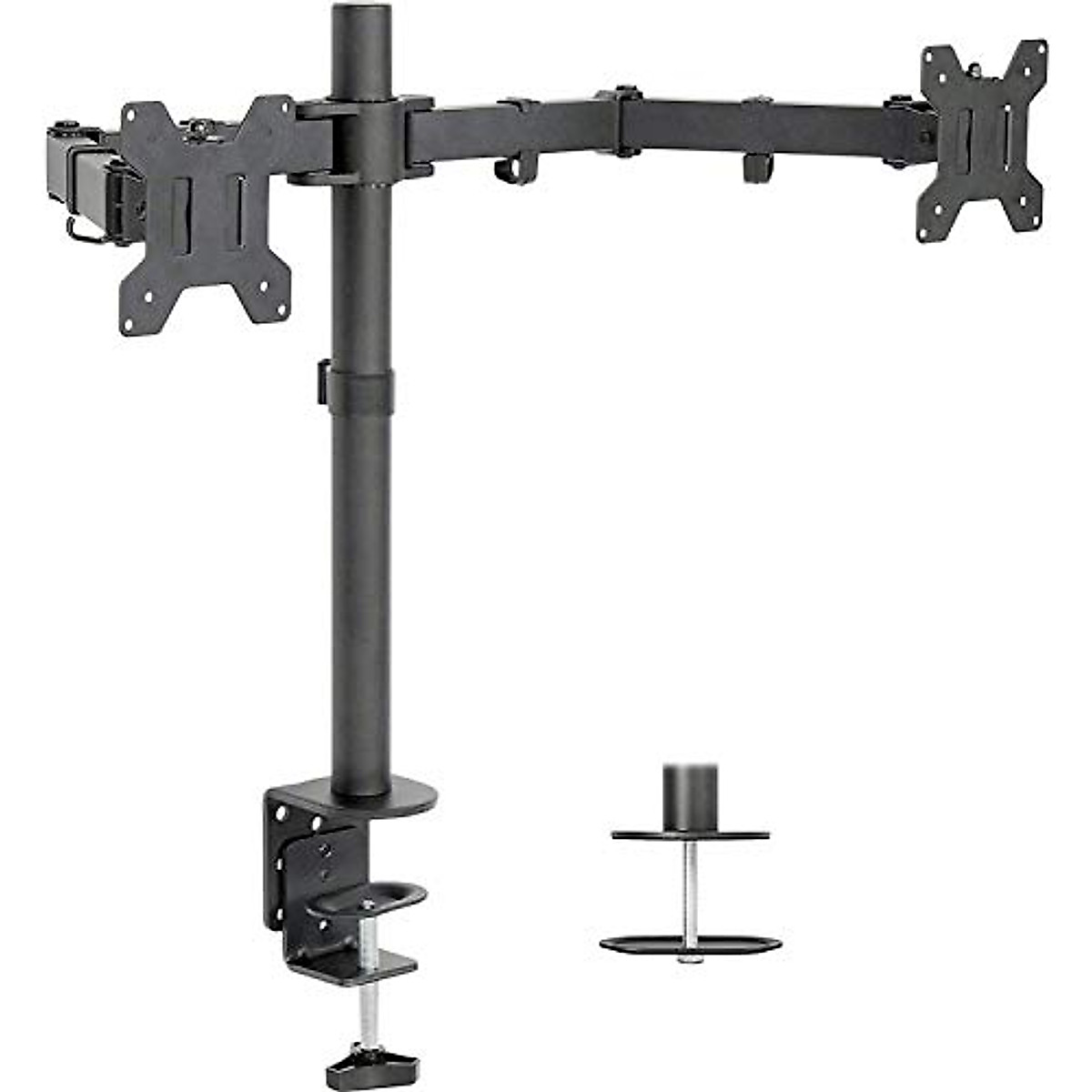 HP Z23n G2 23 Inch FHD 1080p IPS LED Business Monitor (1JS06A8#ABA) 2-Pack Bundle with HDMI, DisplayPort, VGA, USB Ports, and Dual Monitor Desk Mount Stand with Clamp