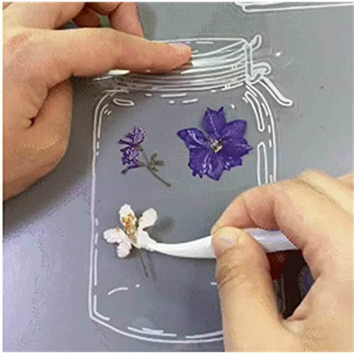 KKNC Dried Flower Bookmarks, Dried Flower Bookmarks Craft, 30 Pieces Transparent Dried Flower Bookmarks (30 PCS Bookmarks)