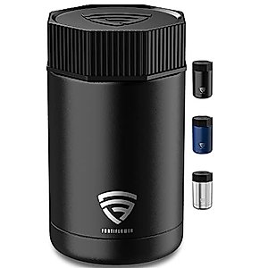 Fortiflower - Upgraded Lid | 12oz Storage Container Jar | Light Proof Jars, Herb Jar, Static, Child Resistant Spice Jar, Coffee Jar, Protein Powder Container & more!