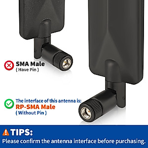 Bingfu 4G LTE Cellular Trail Game Camera Antenna 9dBi RP-SMA Male (2-Pack) Compatible with Spypoint Stealth Cam Tactacam Cuddeback Camera Wireless Router Security Camera