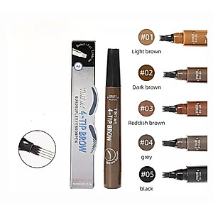 Professional Eyebrow Pencil, Waterproof, Easy and Easy to Shape Eyebrows, Long Lasting, Eyebrow Pencil (dark brown)