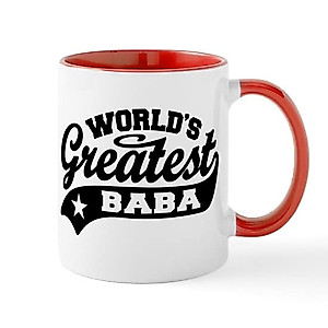 CafePress World's Greatest Baba Mug Ceramic Coffee Mug, Tea Cup 11 oz