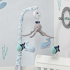 Lambs & Ivy Oceania Musical Nursery Crib Mobile - Ocean, Whale, Underwater Theme