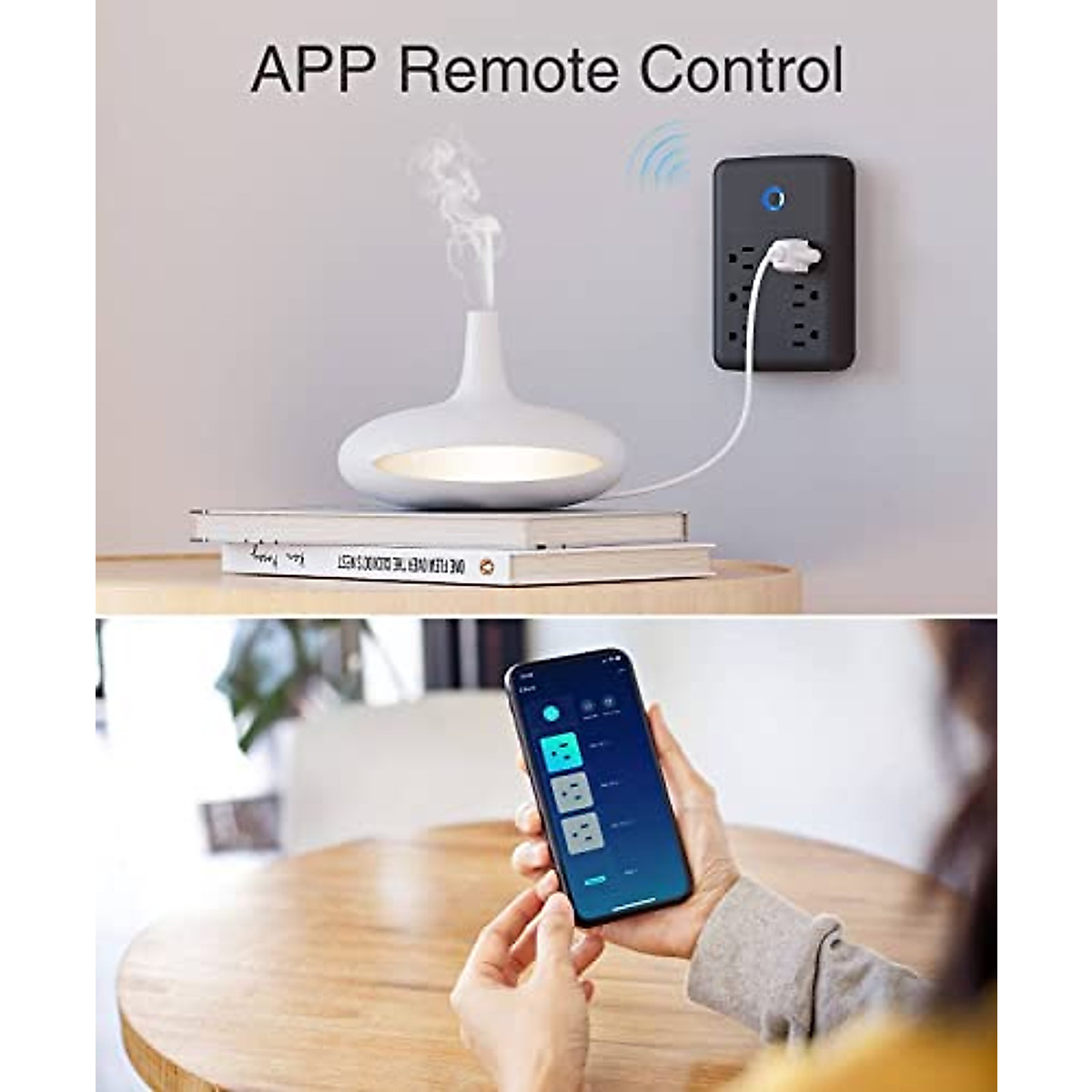 Smart Plug Outlet Extender, WiFi Surge Protector Power Strip+Mini Wi-Fi Plugs Compatible with Alexa and Google Home