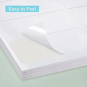 Methdic Shipping Labels 2"×4" 500 Labels Sticker Paper for Laser/Ink Jet Printer Mailing Labels 8.5"*11" White 10 per Sheet
