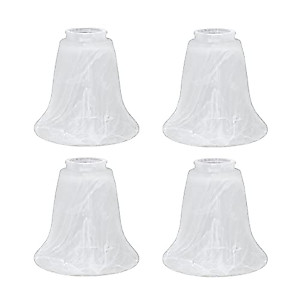 Aspen Creative 23029-4 Transitional Style Replacement Glass Shade, Alabaster