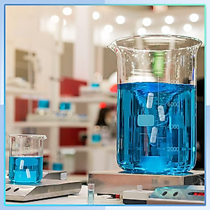 16 Pieces PTFE Magnetic Stirrer Mixer Stir Bar Laboratory Bar Stir Plate Magnet Stir Rod Magnetic (25 mm)