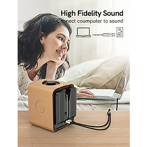 VIOY 1/8 to 1/4 Stereo Cable (6ft/2m), 3.5mm 1/8'' TRS to Dual 6.35mm 1/4" TS Mono with Brass Plating Housing Braided Audio Breakout Cable for Phones, Amp, Mixer, CD Players, Home Stereo Systems……