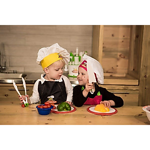 Curious Chef Kids Cookware - Knife I Real Utensils, Dishwasher Safe, BPA-Free I Kid-Safe I Cuts Fruits & Vegetables I Medium, White/Green
