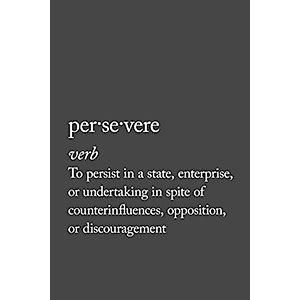Persevere [Lined Journal / Blank Notebook]