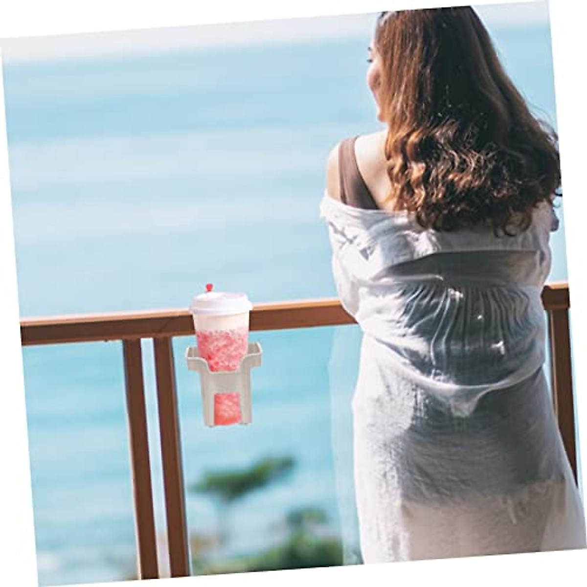 PLAFOPE Accessories Poolside Dink Outdoor Holders Drink Cup Refreshing Mug Ground Holder Hanging Rack for Drinks Beverage Pool Above Storage Garden Supplies Swimming Party