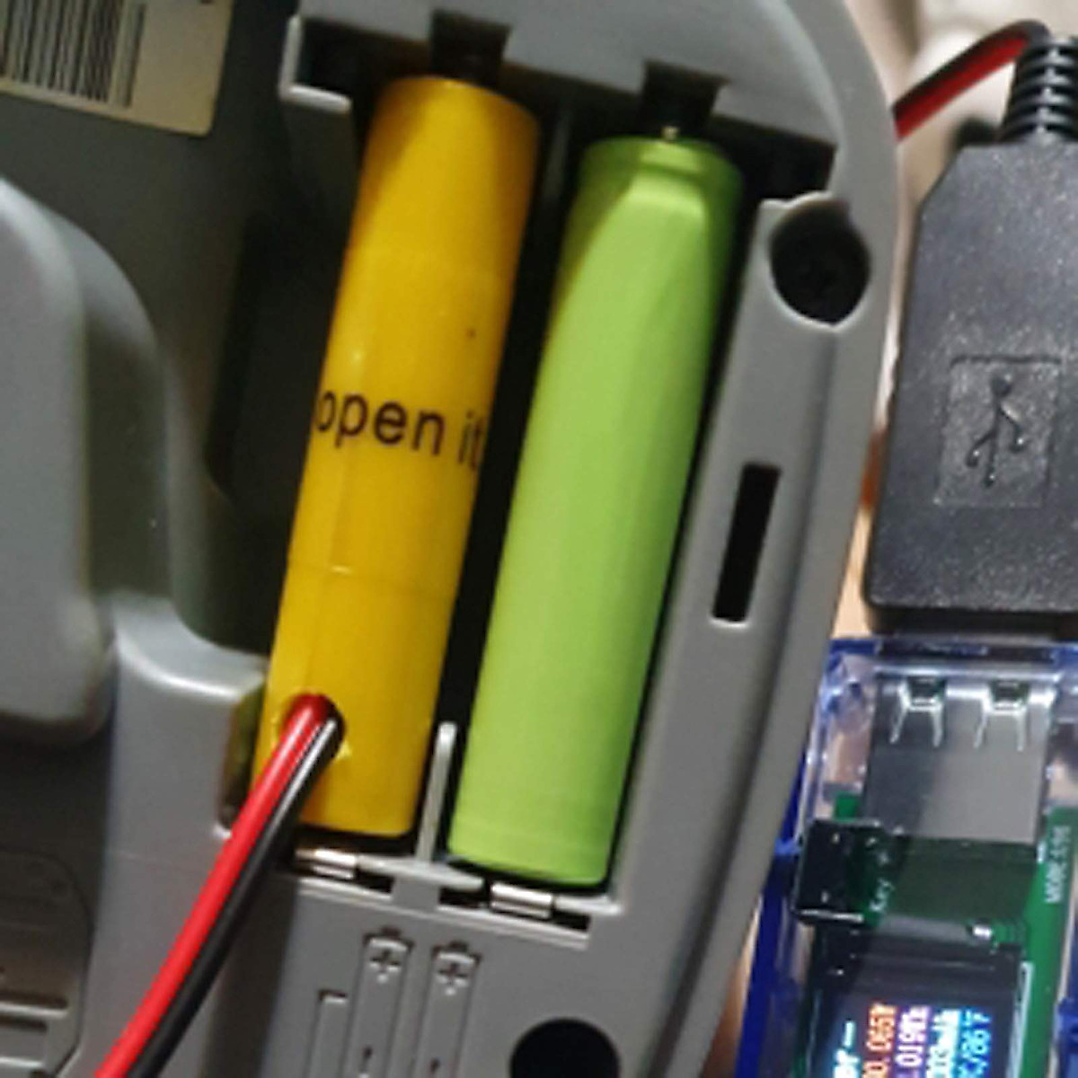 2in1 5V USB To 3V Dual LR6 LR03 Battery Power Supply Cable Replace 2x 1.5V AA AAA Battery Eliminator for LED Light Toys Luminara Candles Walkie Talkie and More,USB AA Battery Eliminator Cord