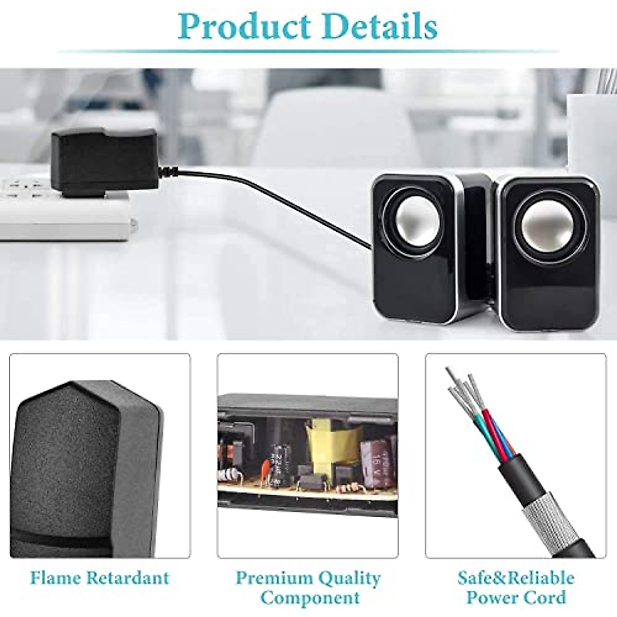 5V 1A AC Adapter, Waysse 5V 1A Power Supply DC Power Adapter,100V-240V Slim Design AC Power Adapter Wall Charger for Android Tablets Webcam Routers Toys Recorder Speaker & More DC 5V Devices