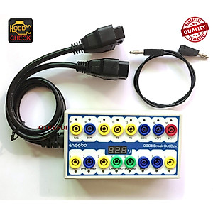 OBD Detector Breakout Box CAN Data Line Signal,Car Fault Diagnostic Scan Tool White