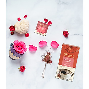 Teeccino Lion’s Mane Rhodiola Rose Mushroom Adaptogen Herbal Tea - Caffeine-Free, 3x More Herbs than Regular Tea Bags, Lightly Sweet from Dates & Figs, Prebiotic - 25 Tea Bags