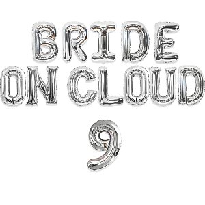 On Cloud 9 Bachelorette Decorations Cloud Bridal Shower Decorations Bride on Cloud 9 Balloon Banner Cloud Foil Balloon Diamond Balloon for Bridal Shower Wedding Shower Birthday