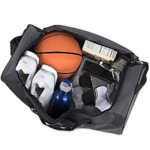 55 Liter, 24 Inch Lightweight Canvas Duffle Bags for Men & Women For Traveling, the Gym, and as Sports Equipment Bag/Organizer (Grey 1)