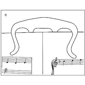 Music Book Clip- Page Holder for Sheet Music Stands, Pianos, Musicians