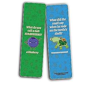 Creanoso Funny Jokes Lunchbox for Kids Bookmarks (10-Sets X 6 Cards) – Daily Inspirational Card Set – Interesting Book Page Clippers – Great Gifts for Adults and Professionals