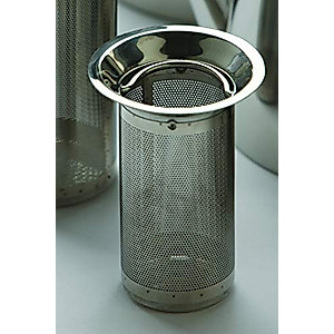 Frieling USA 0127 18/8 Brushed Stainless Steel Primo Teapot with Infuser, 7.5" H, Silver