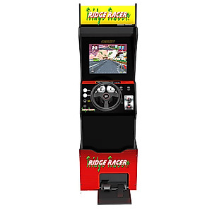 ARCADE1UP Ridge Race Arcade Cabinet with Riser Red, Red, XX-Large