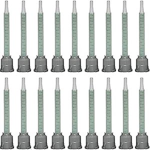 20 Pieces Epoxy Adhesive Mixing Nozzle Tip Resin Mixer Adhesive Gun Applicatior for 50ml/1.7oz(1:1Ratio)