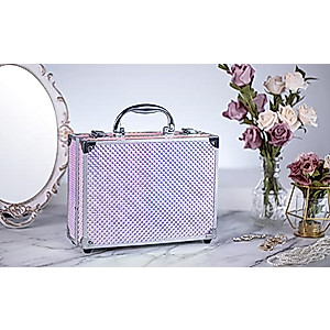 Hot Sugar Makeup Kit for Women Full Kit Teen Girls Starter Cosmetic Gift Set with Cute Mermaid Train Case Includes Pigmented Eyeshadow Palette Blush Lipstick Lip Pencil