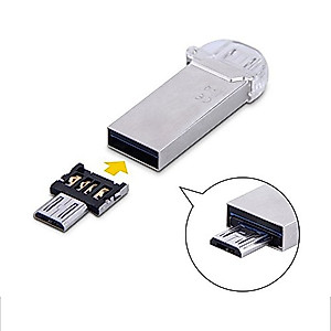 chenyang 5 Pack Micro USB OTG Adapter Micro USB Male to USB 2.0 Female Ultra Mini Size Connector Adapter