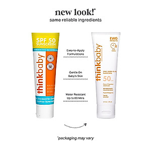 Thinkbaby Sunscreen SPF 50+ 3oz 88ml 2 Packs2