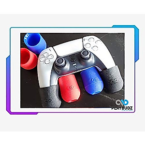 Playbudz Pro Grips for PlayStation 5 Controller (PS5) Combo Pack (2 Pairs) - Compatible With (PS4, XB1, Xbox 360, Xbox One, Nintendo Switch Pro, PS3) Controller