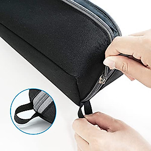 ProCase Pencil Case Holder Pen Bag Pouch, Graduation Gifts for College Student Preppy Teen Boys Girls Teachers Adults -Black