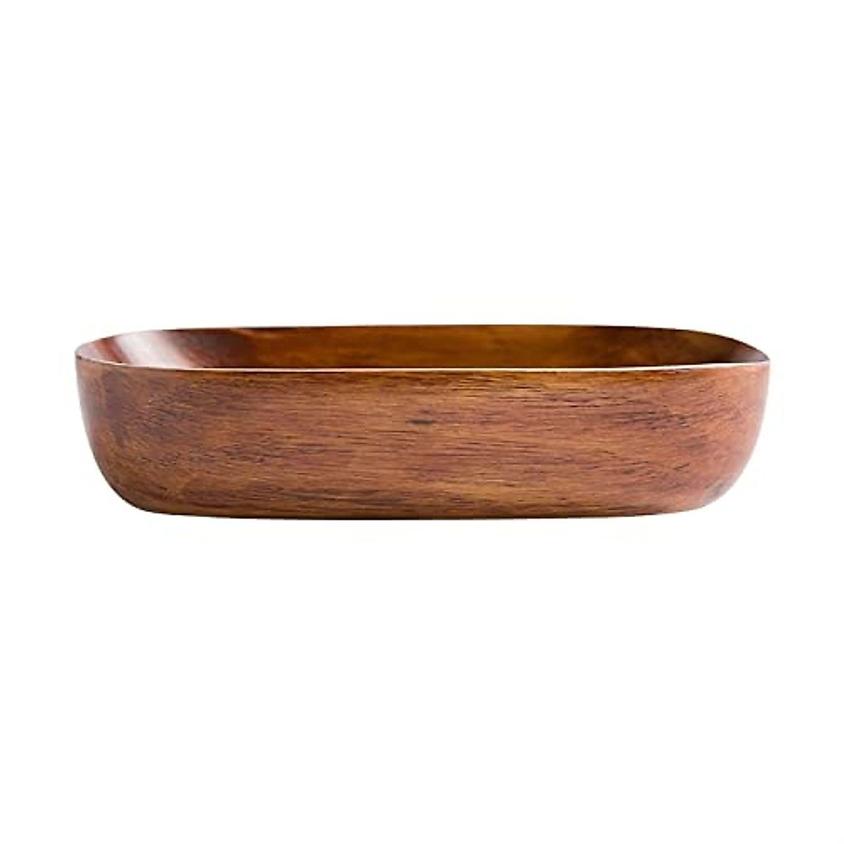 GEEKLLS Breakfast Tray Wooden Dried Fruit Dish Solid Wood Tableware Food Serving Tray Set Teak Wood Spoon Solid Wood
