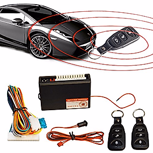 FicBox Universal Car Door Lock Vehicle Keyless Entry System Auto Remote Central Kit with Control Box