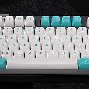 White Green Keycaps Set 150 Keys MSA Profile Double Shot ISO/ANSI ...