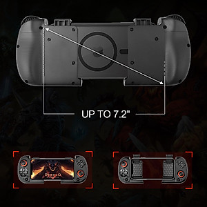 Joso Phone Controller for Android, iPhone, Direct Play, 15 Hours of Playtime, Support with Case, Game Controller Joystick for Galaxy S23 S22 S21 Ultra, iPhone 14 13 12 Pro Max, COD, Genshin Impact