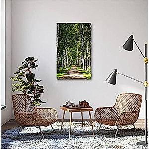 20x32inch Canvas Print Wall Art Painting Pictures Birch lane Stretched & Framed Poster Home Gallery Wrapped Artwork Ready to Hang