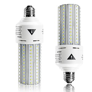 ZP 2 Pack Led Light Bulb 500W Equivalent 7500 Lumen 5000K E26/E27 Medium Base 60W led Bulb for Outdoor Indoor Lamp Area Garage Warehouse Workshop Street Backyard New Upgrade 2 Count