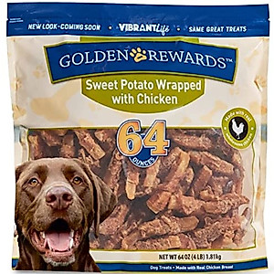 Golden Rewards Sweet Potato Wrapped with Chicken Dog Treats (64 Ounces)